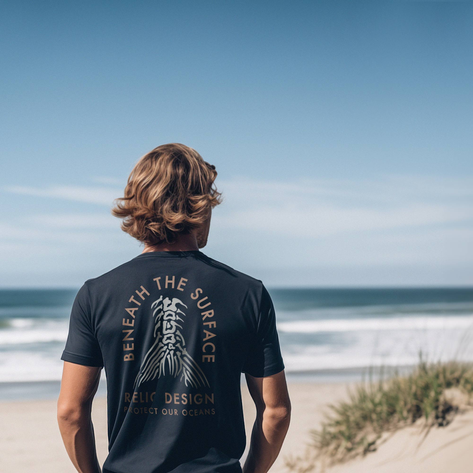 Beneath the Surface Tee - Deep Sea Blue – Relic